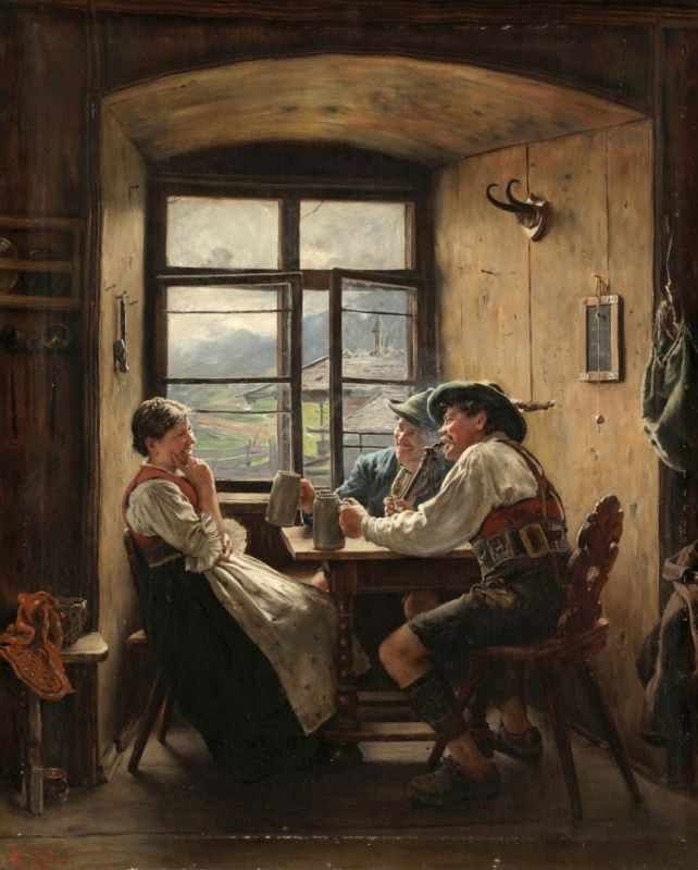 Emil Rau | In der Bauernstube (1890) | MutualArt
