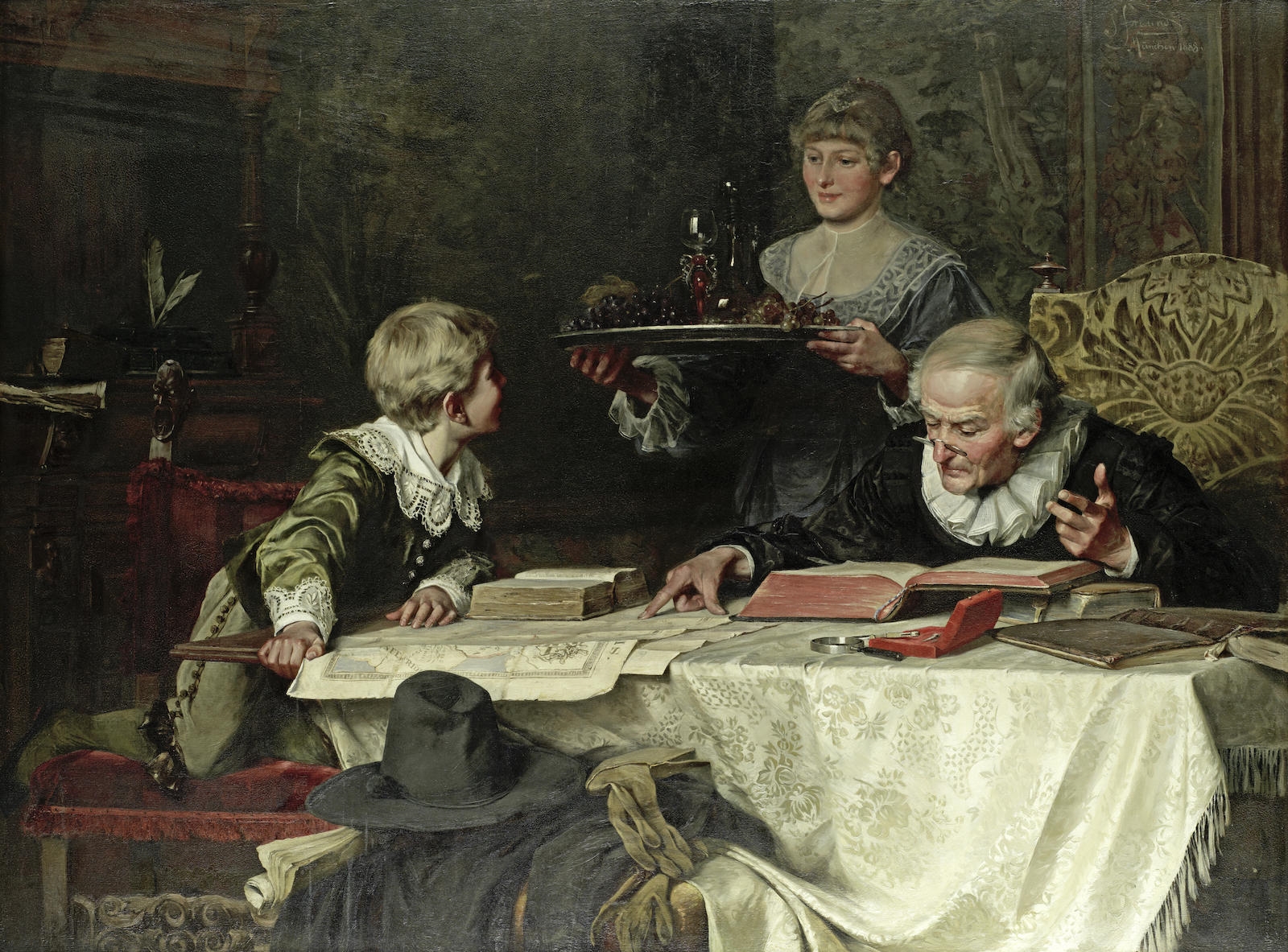 Fritz Freund | The thirsty tutor (1888) | MutualArt