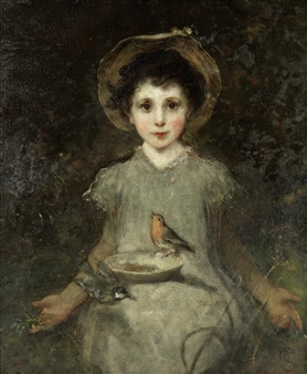 James Sant | Portrait of the Countess of Clarendon, half length ...