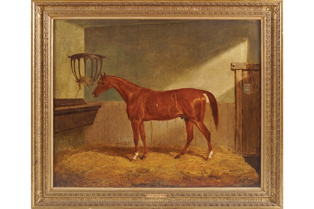 James Loder | A Chestnut Hunter in a Stable | MutualArt