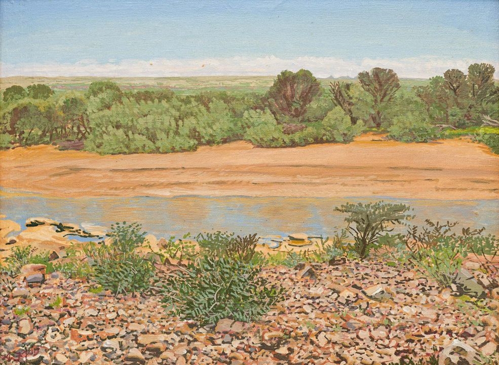 Adolph Stephan Friedrich Jentsch | Namibian Landscape, Summer (1939 ...