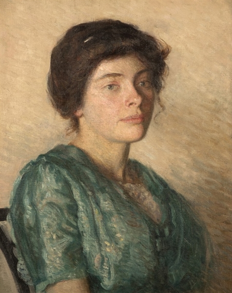 Frank Weston Benson | Portrait of Miss Betty Thatcher | MutualArt