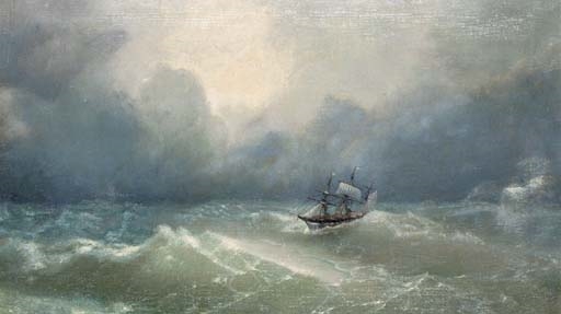 Lev Felixovich Lagorio | Heavy Seas in the Black Sea | MutualArt