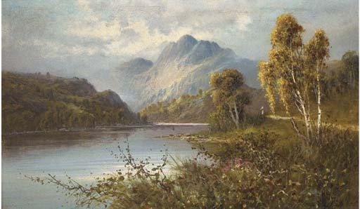 Frank Hider | Evening in the Highlands; and Autumns Turning Leaves ...