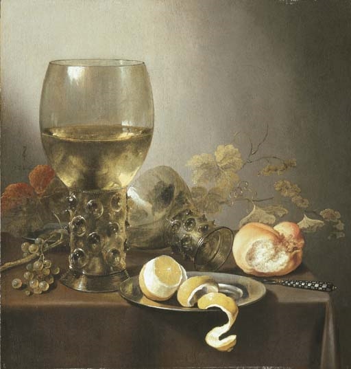 Pieter Claesz | STILL LIFE WITH HERRING, ROEMER, SALT CELLAR ...