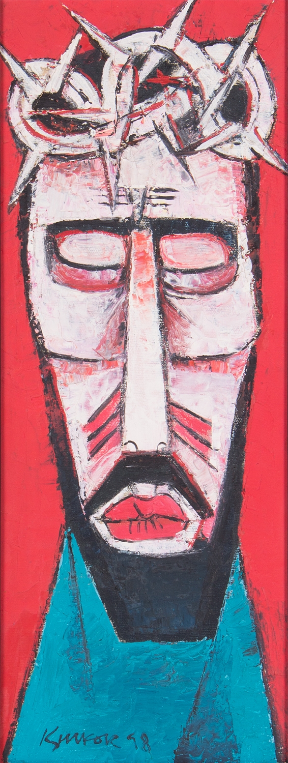 Ang Kiukok | Untitled (Face of Christ) (1998) | MutualArt