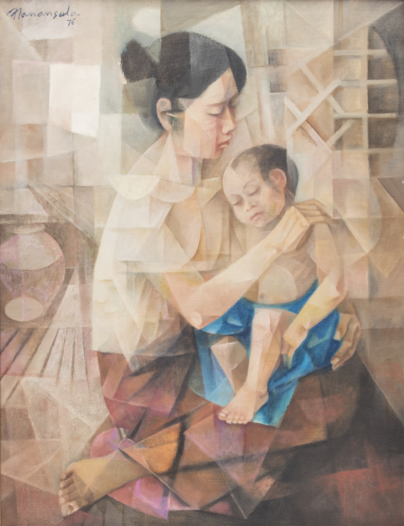 Vicente Manansala | Mother and Child (1976) | MutualArt