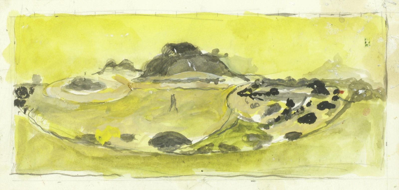 Graham Sutherland | Yellow landscape | MutualArt