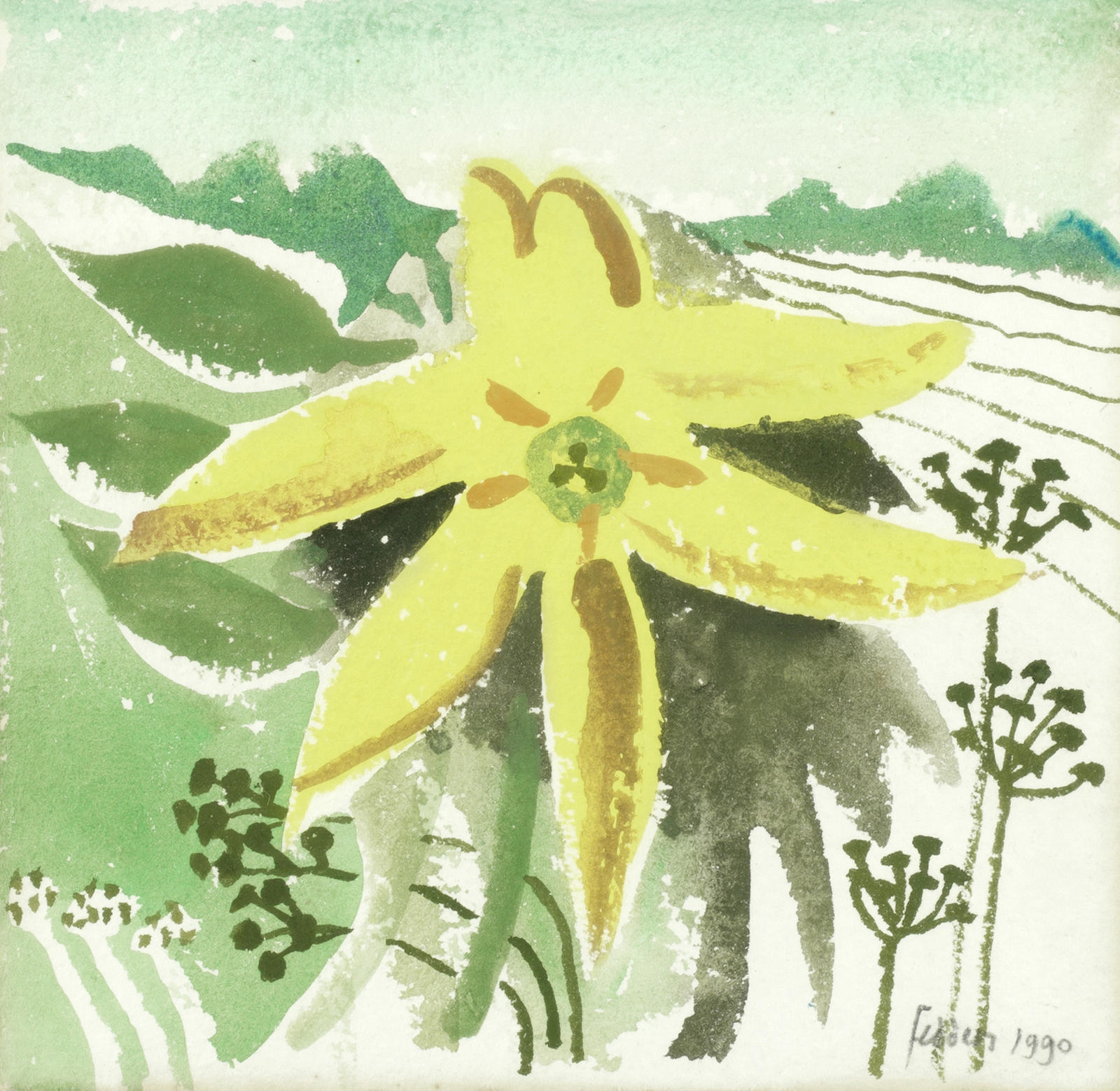 Mary Fedden | Daffodil (1990) | MutualArt