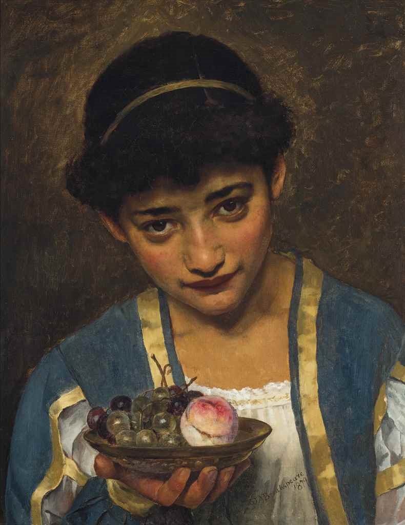 William A. Breakspeare | A Moment's Reflection (1880) | MutualArt