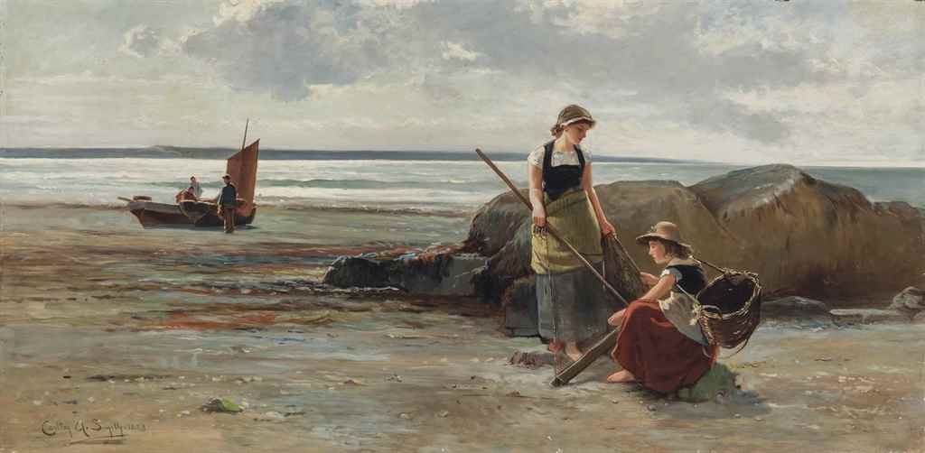 Carleton Alfred Smith | Shrimping (1888) | MutualArt