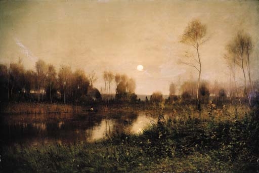 Ernest Parton | When Lingering Daylight Welcomes Night | MutualArt