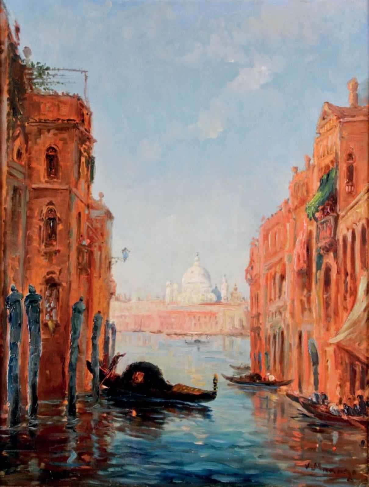Vincent Manago | GONDOLIER À VENISE | MutualArt