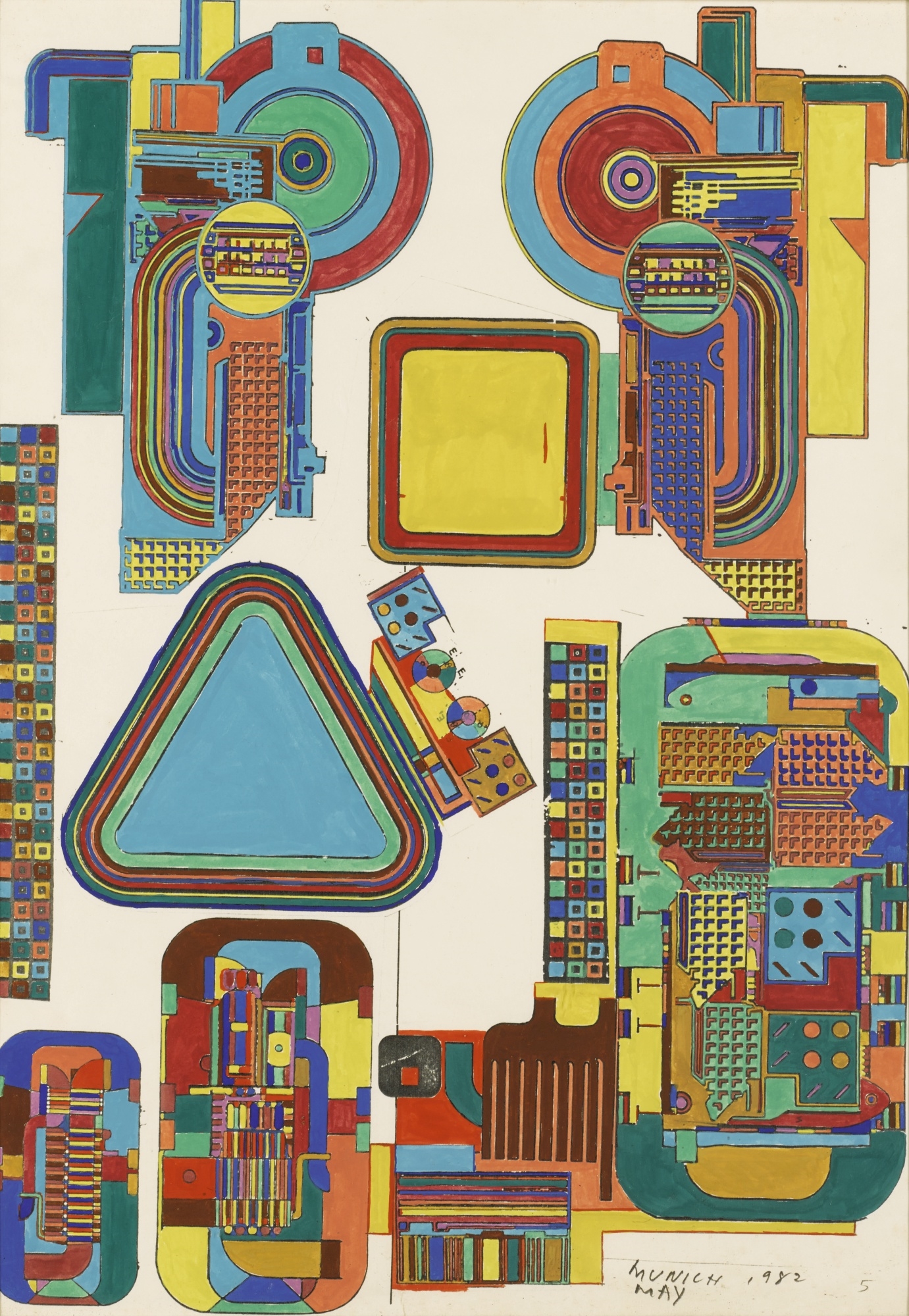 Eduardo Paolozzi | DESIGN FOR LONDON UNDERGROUND MOSAICS (1982) | MutualArt