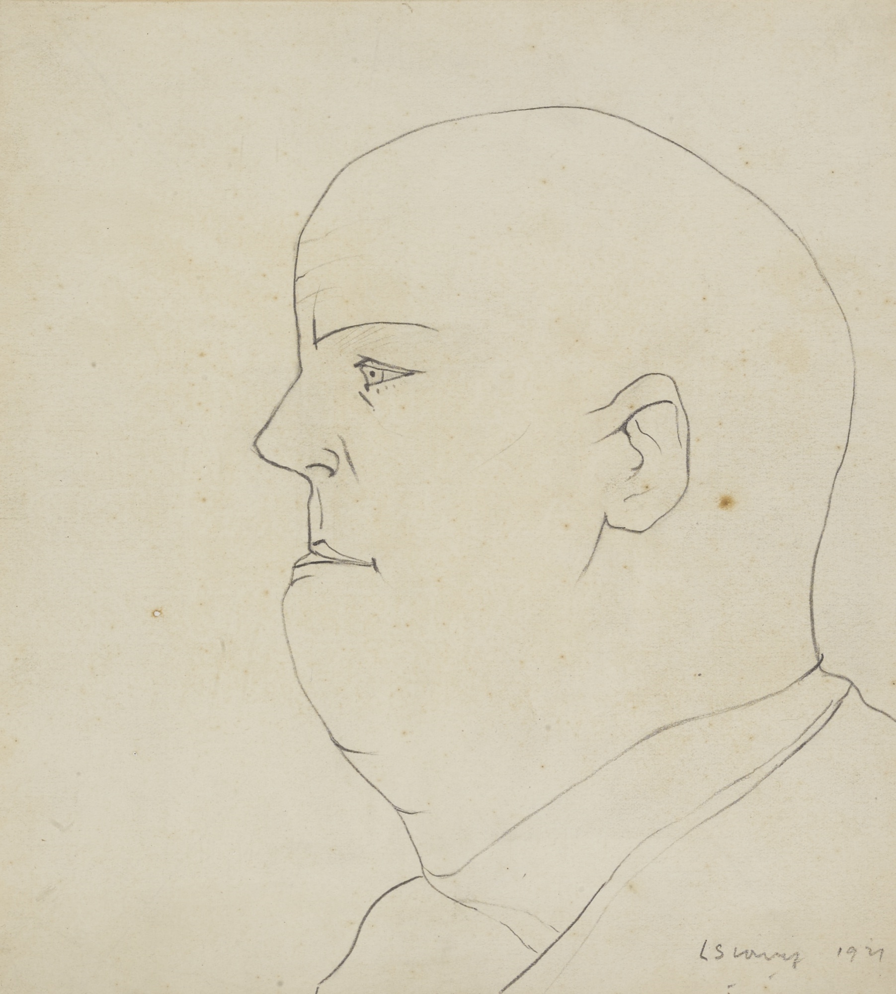 Laurence Stephen Lowry | Walking Man (1925) | MutualArt