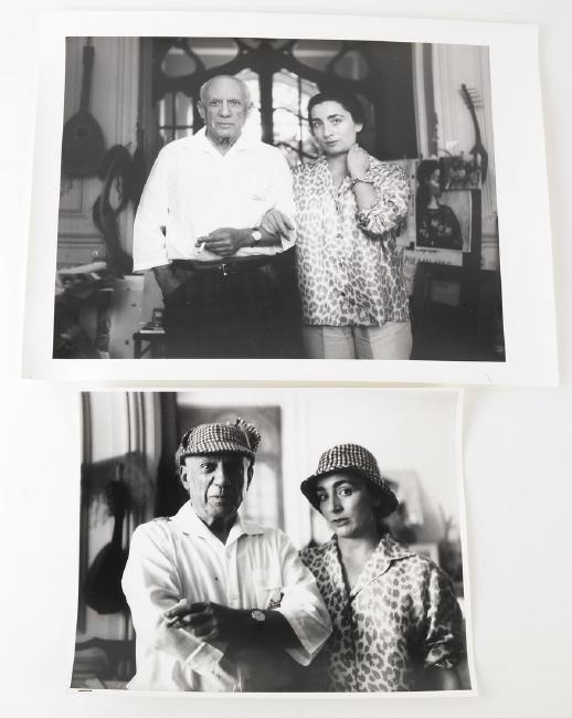 André Villers | Pablo Picasso and his wife, Jacqueline in Cannes (1961 ...