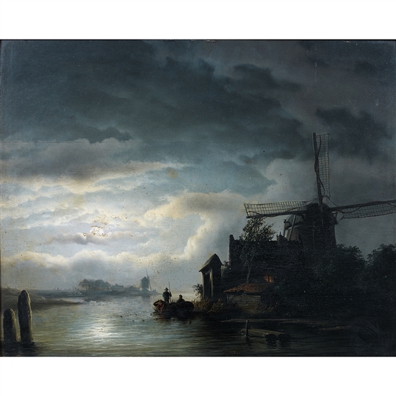 Fritz August Breuhaus de Groot | Moonlight landscape | MutualArt