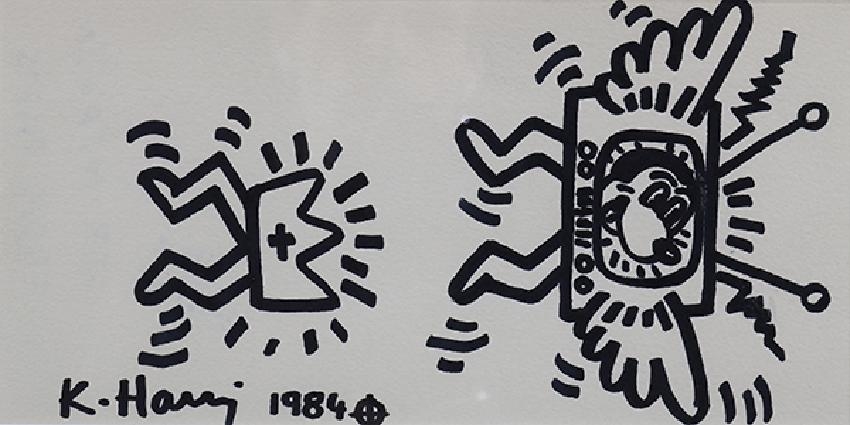 Keith Haring | Mickey Mouse Angel TV (1984) | MutualArt