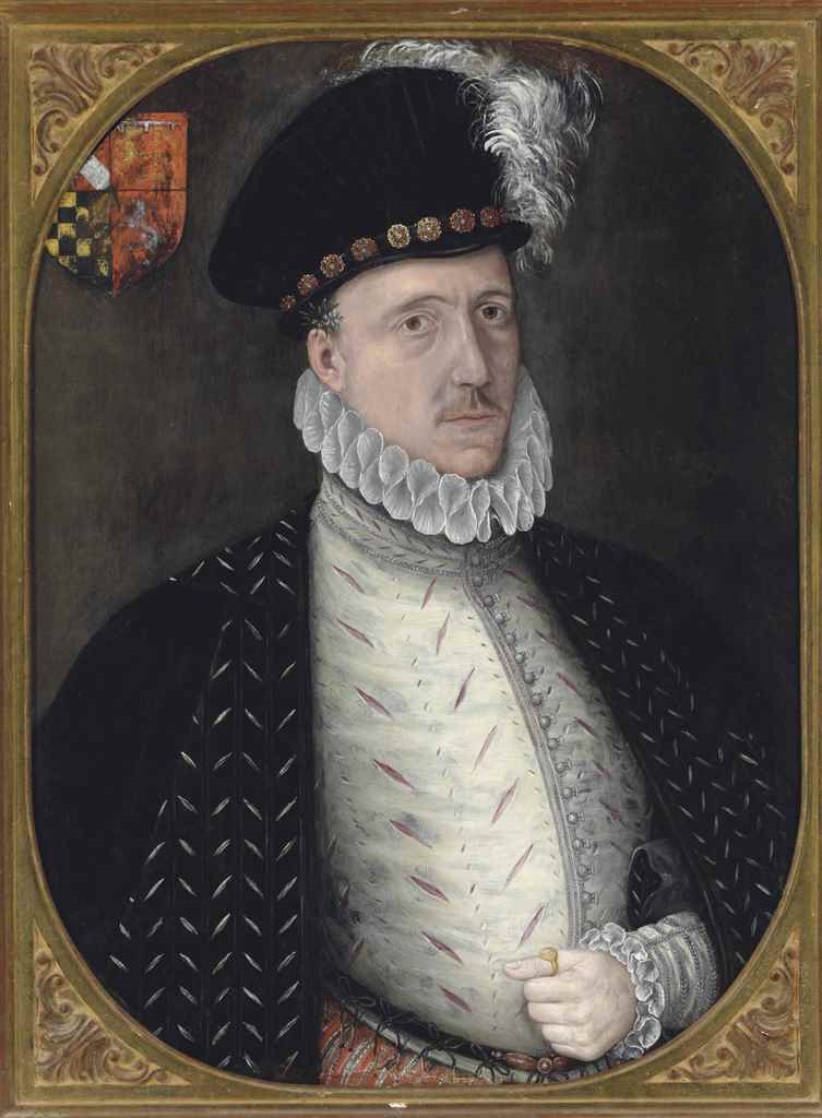 British School, 16th Century | Portrait of Charles Howard, 1st Earl of ...