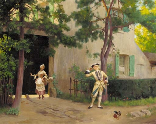Jules Triquet | A fond farewell (1892) | MutualArt