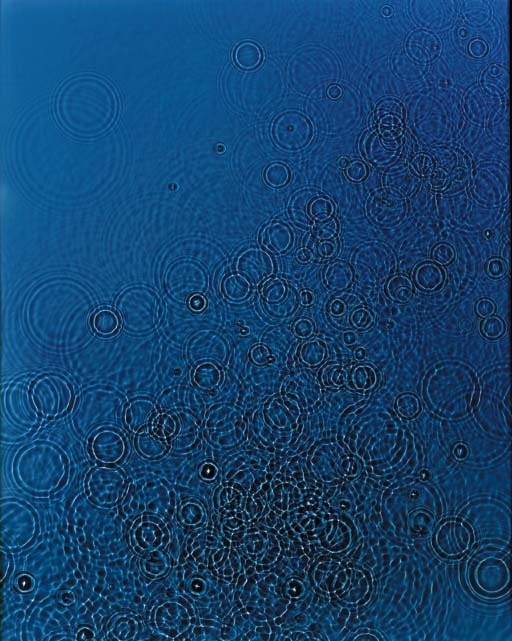 Adam Fuss | Untitled (Blue water photogram) (1994) | MutualArt