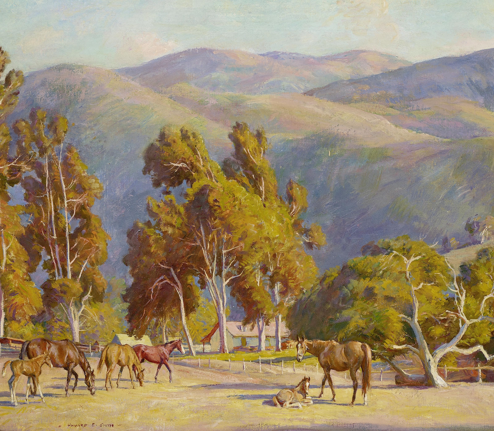 Howard Everett Smith | Muriel Vanderbilt Horses, Carmel Valley | MutualArt