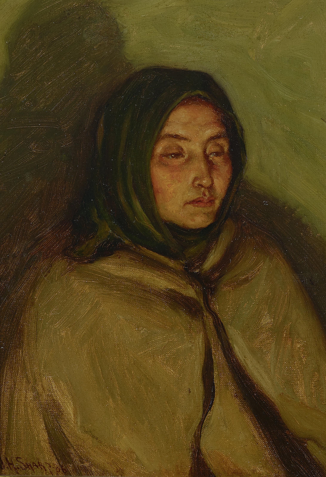 Joseph Henry Sharp | Addie Blanket Bull, Crow (1906) | MutualArt