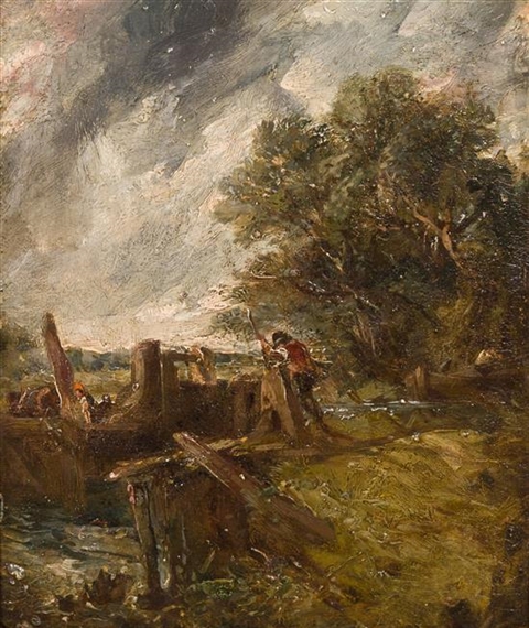 John Constable | Sketch of the Lock | MutualArt