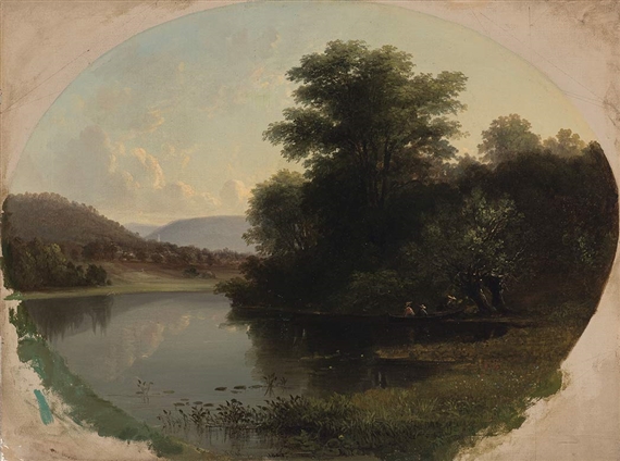 Benjamin Champney | Boating in the White Mountains (1853) | MutualArt