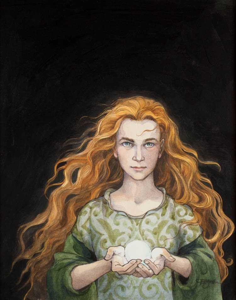 Trina Schart Hyman | Princes Torina holding a crystal | MutualArt