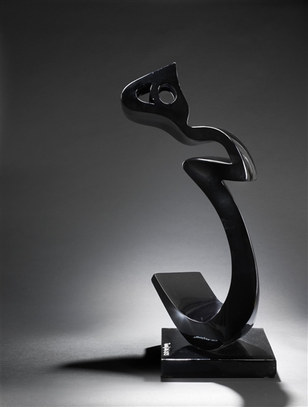 Parviz Tanavoli - Standing Heech Lovers, 2007, bronze