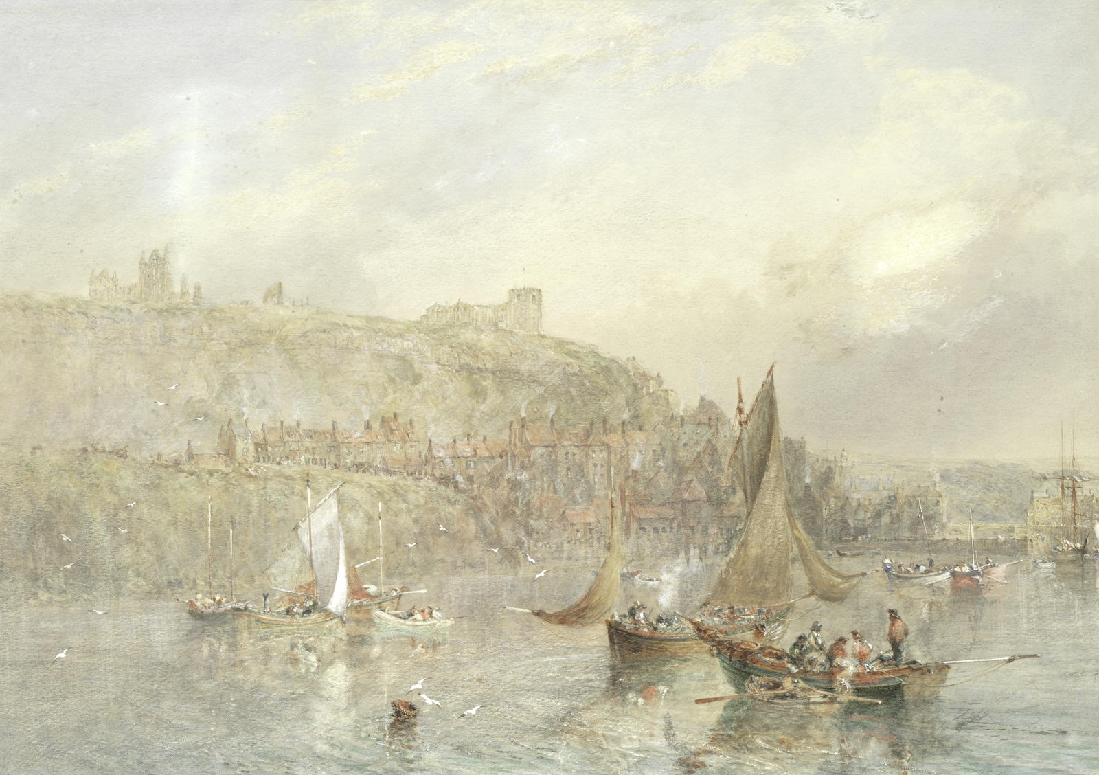 George Weatherill | Whitby (1870) | MutualArt