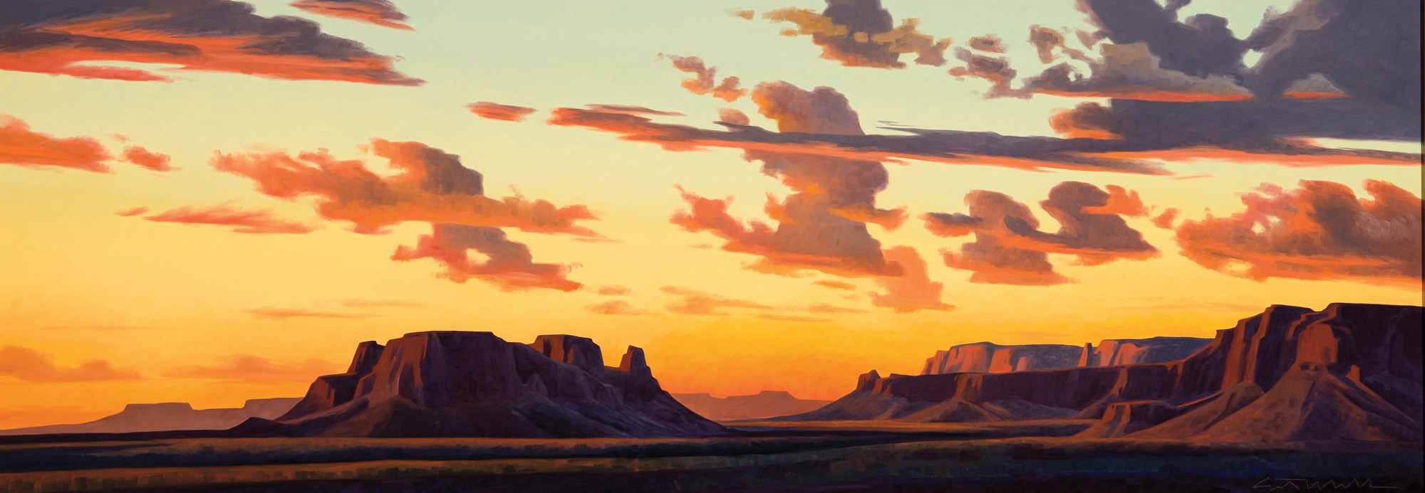 Ed Mell | Mystery Valley Sunset (1998) | MutualArt