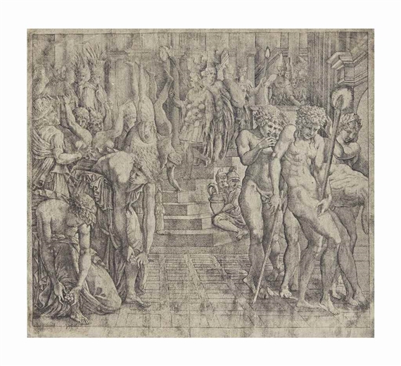 Francesco Primaticcio | The Masquerade of Persepolis (1540 - 1550 ...
