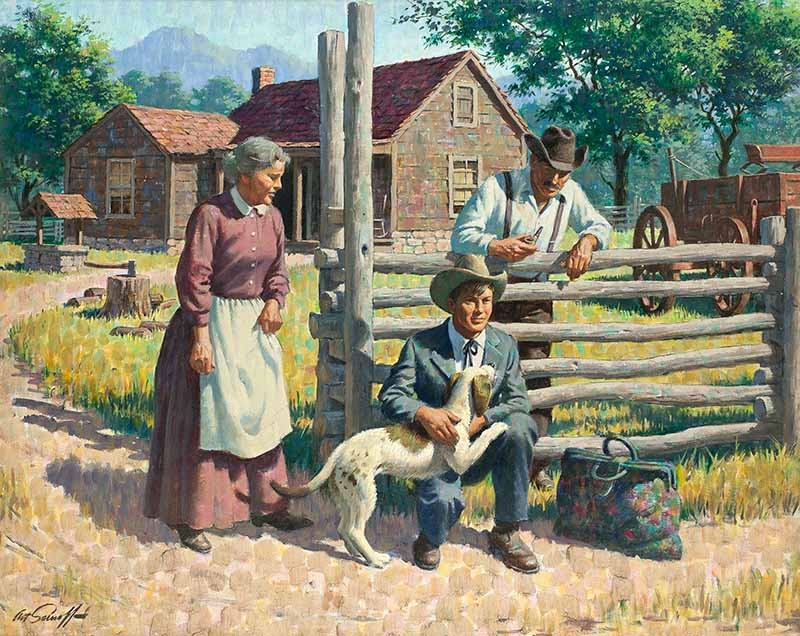 Arthur Saron Sarnoff | Leaving the Old Homestead | MutualArt