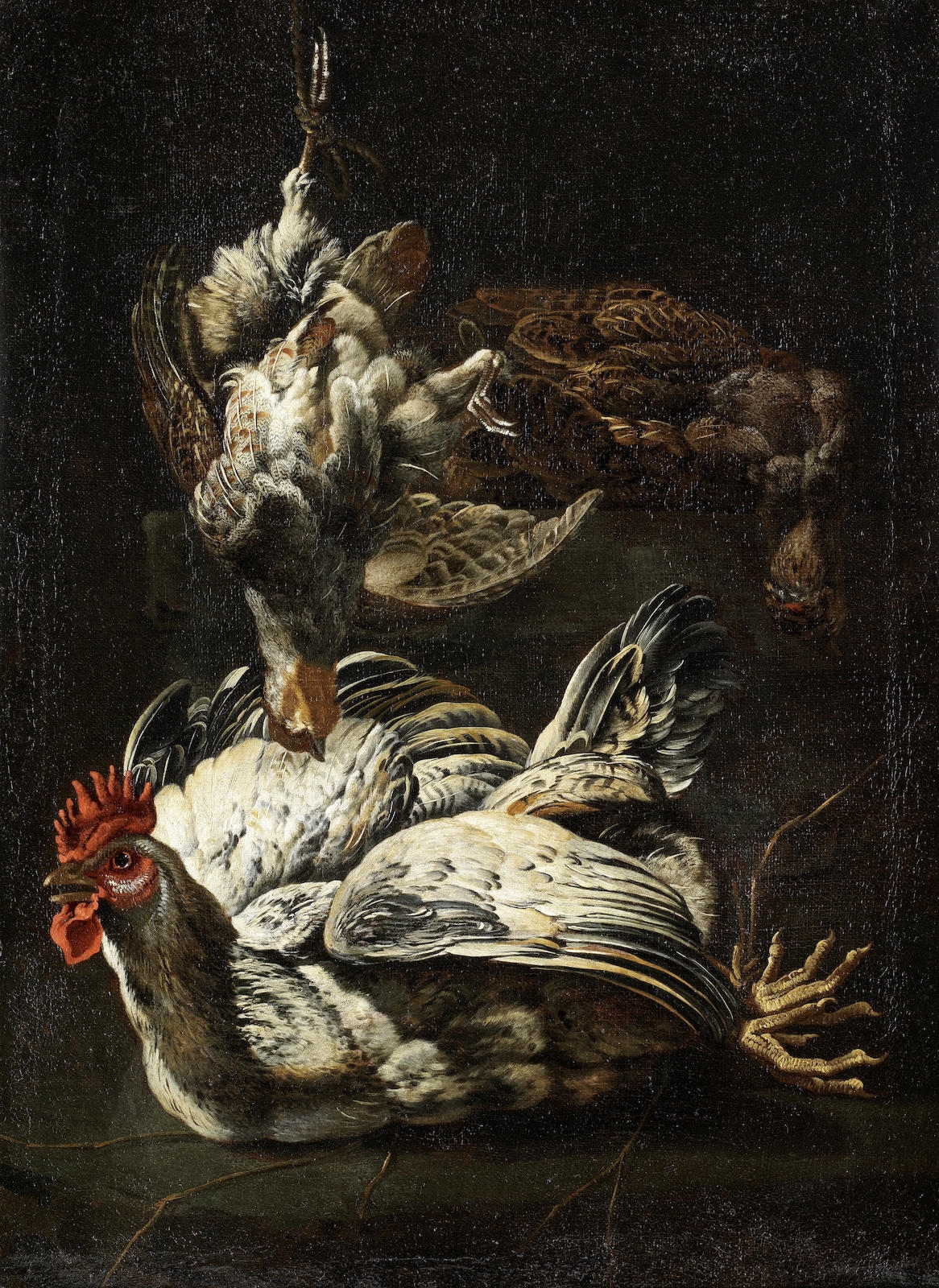 Italo-Flemish School, 17th Century | A chicken and Dead Game in an ...