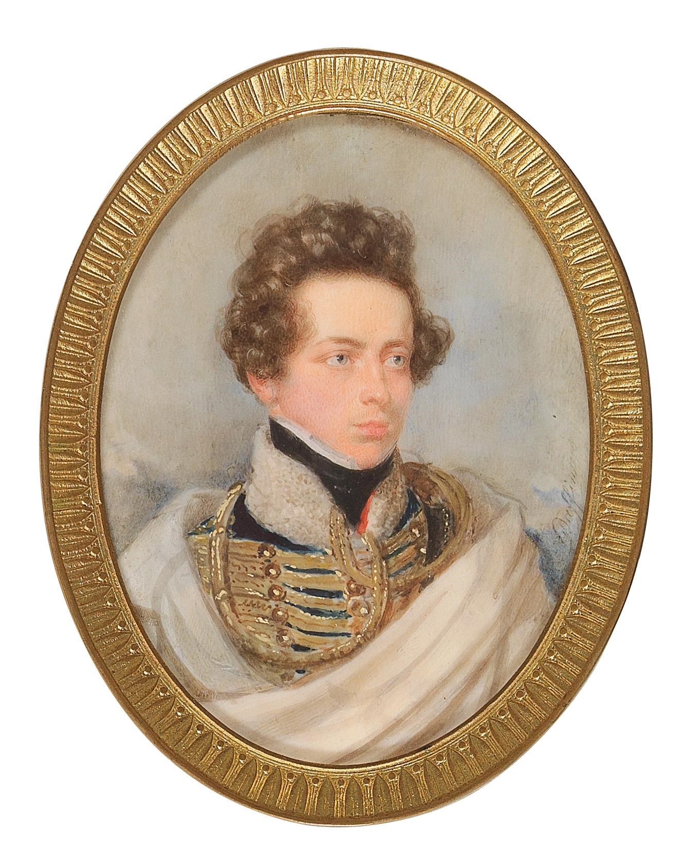 Moritz M. Daffinger | A portrait of Nicolaus Graf Pàlffy Erdöd in a ...