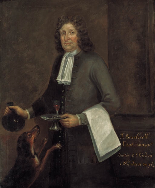 British School, 18th Century | Portrait of Thomas Bardwell, the butler ...