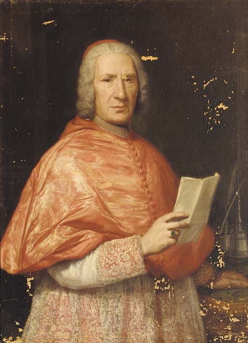 Domenico Dupra | Portrait of a Cardinal, standing three-quarter-length ...