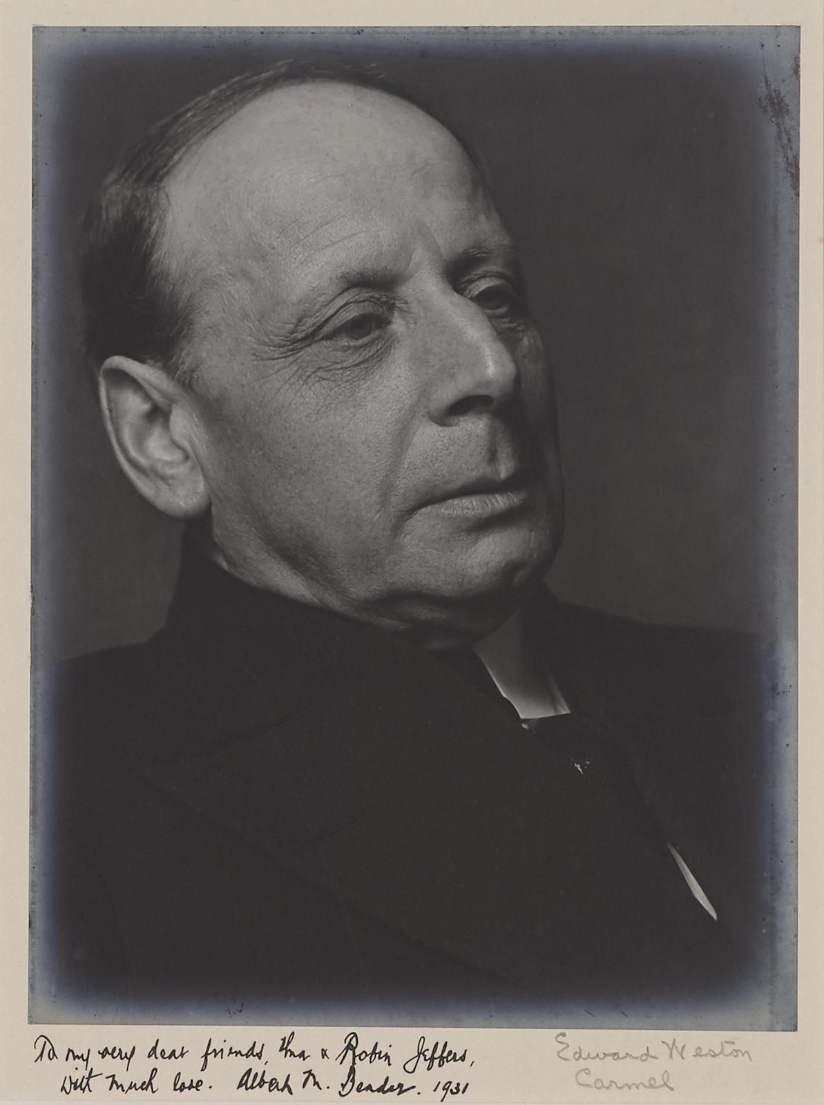 Edward Weston | Portrait of Albert Bender (1928) | MutualArt