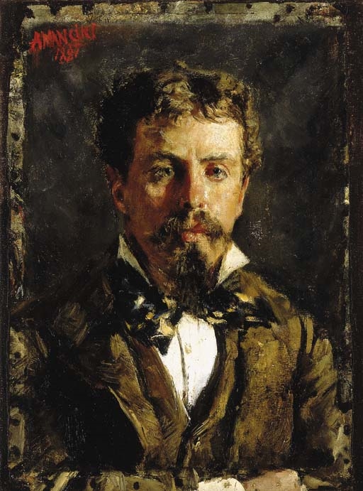 Antonio Mancini | Portrait of a Man | MutualArt