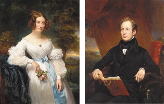 Jean-Sebastien Rouillard | 2 Works: Portrait of Madame Auguste Jacobe ...