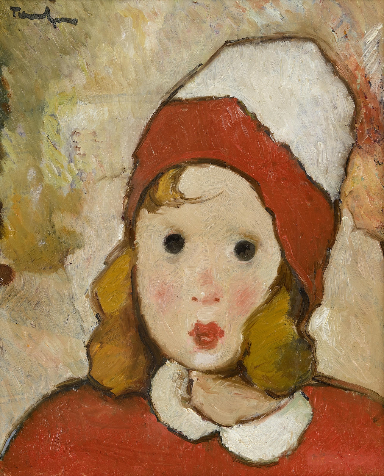 Nicolae Tonitza | A portrait of a young girl (Cap de copil) | MutualArt