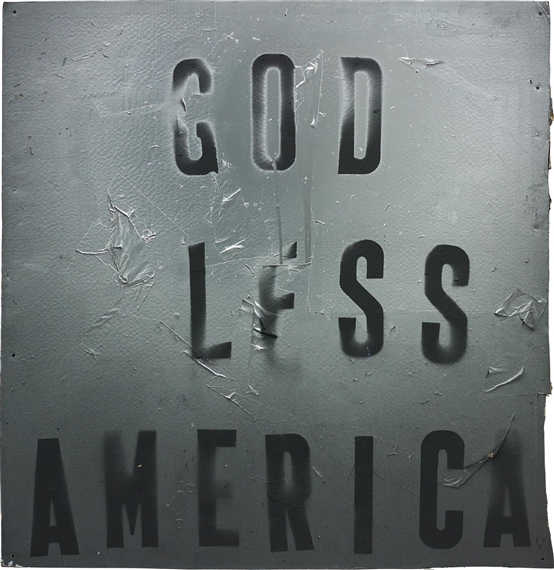 Mark Flood | God Less America (2008) | MutualArt