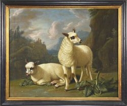 Jacob Samuel Beck | Still life of fruit, with rabbit and sparrow ...