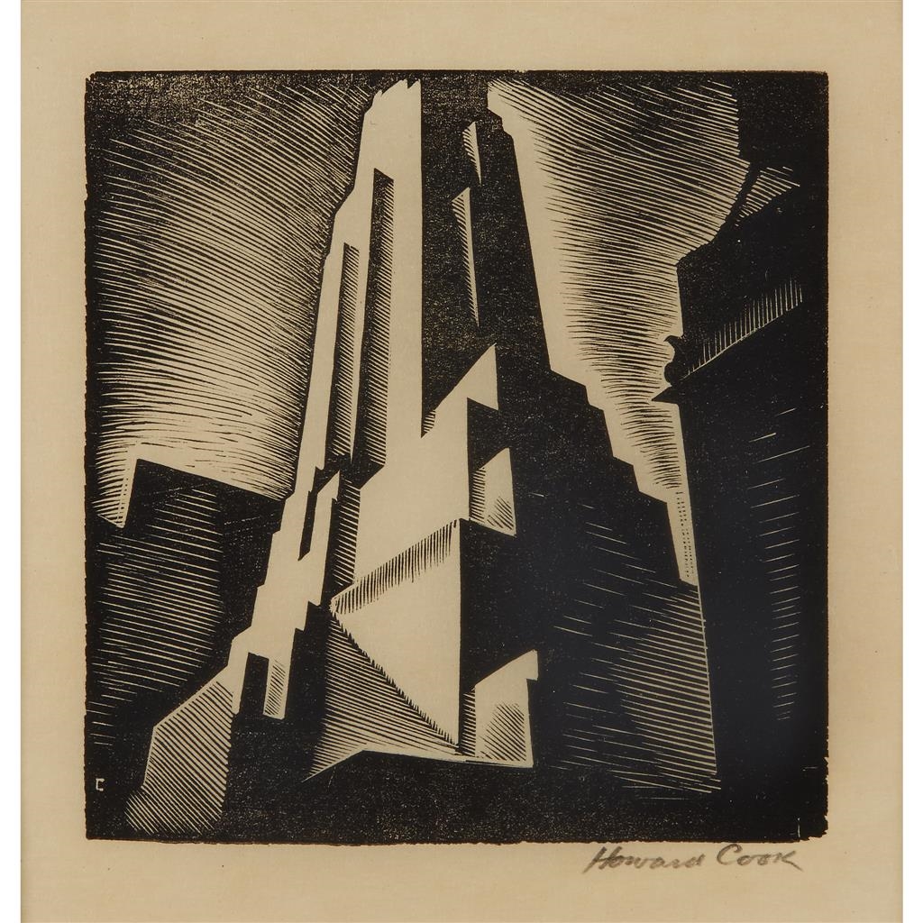 Howard Norton Cook | Skyscraper #1 (New York Towers) (1929) | MutualArt