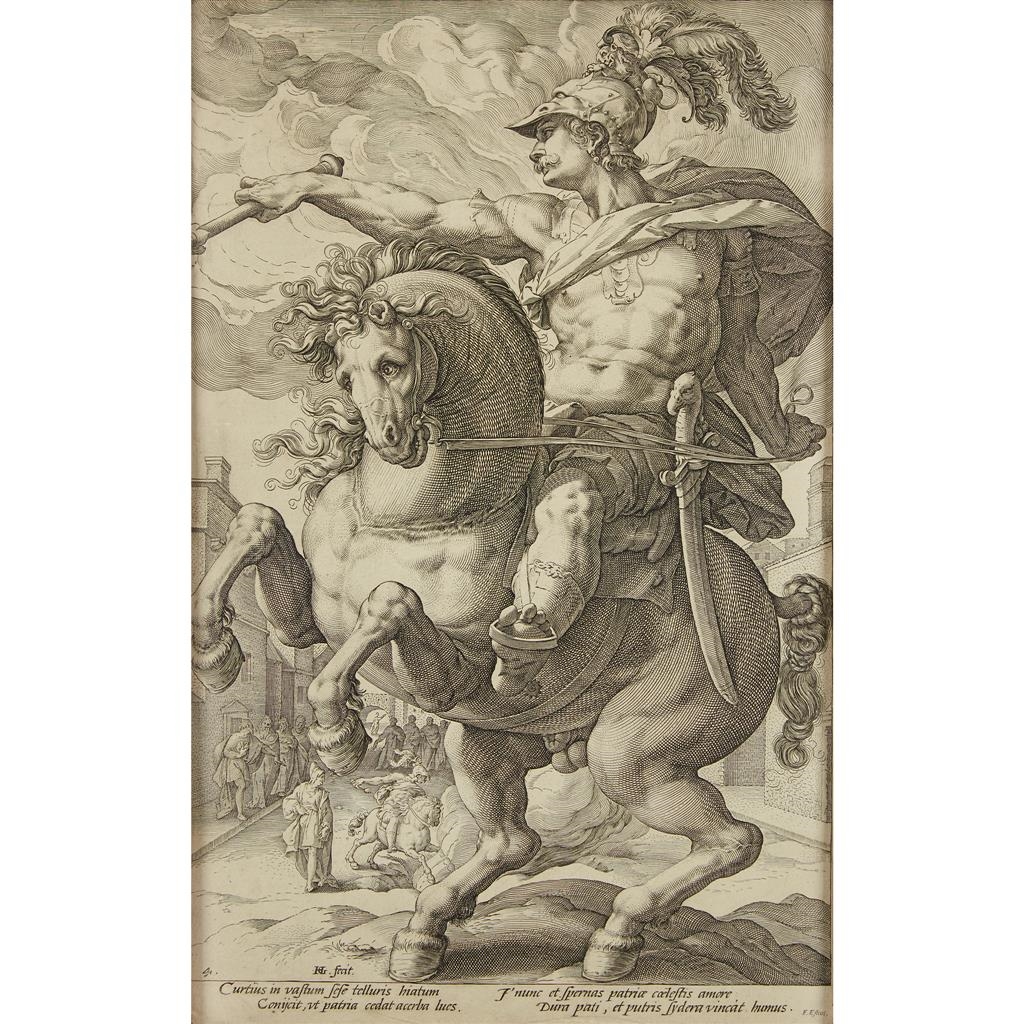 Hendrick Goltzius | MARCUS CURTIUS (1586) | MutualArt