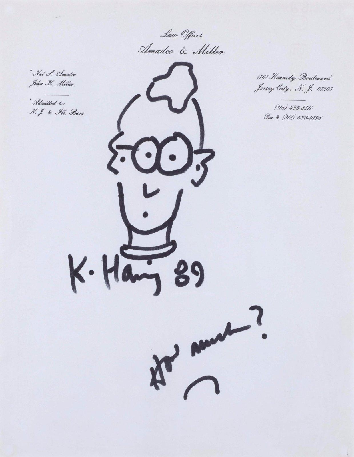 Keith Haring | Self-Portrait (1989) | MutualArt