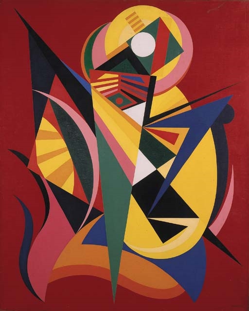 Auguste Herbin | Composition inspirée par la danse (1942) | MutualArt