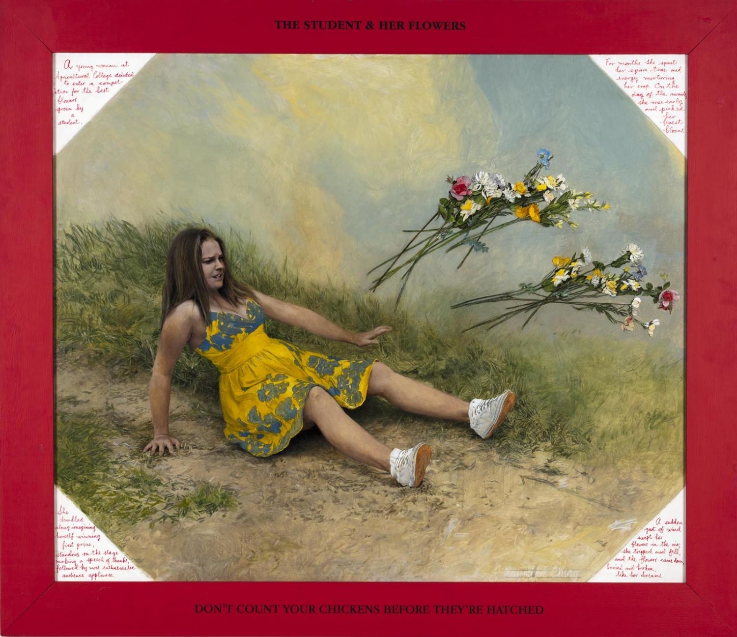 Raymond Harris Ching | The Student and Her Flowers | MutualArt